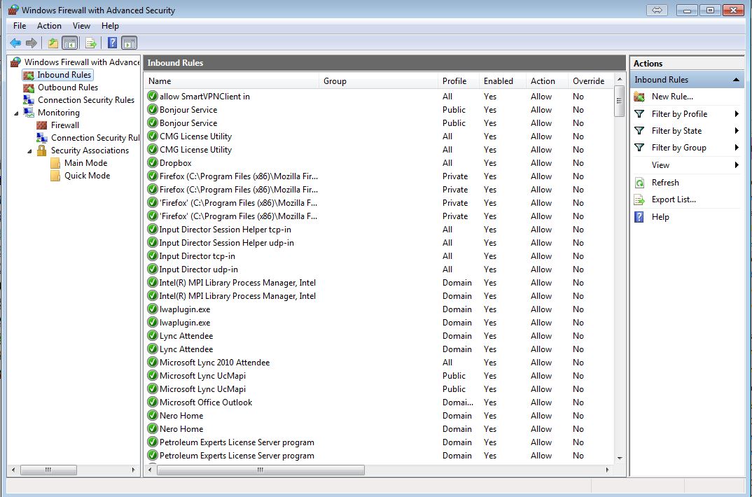 Firewall Rules – Support Portal